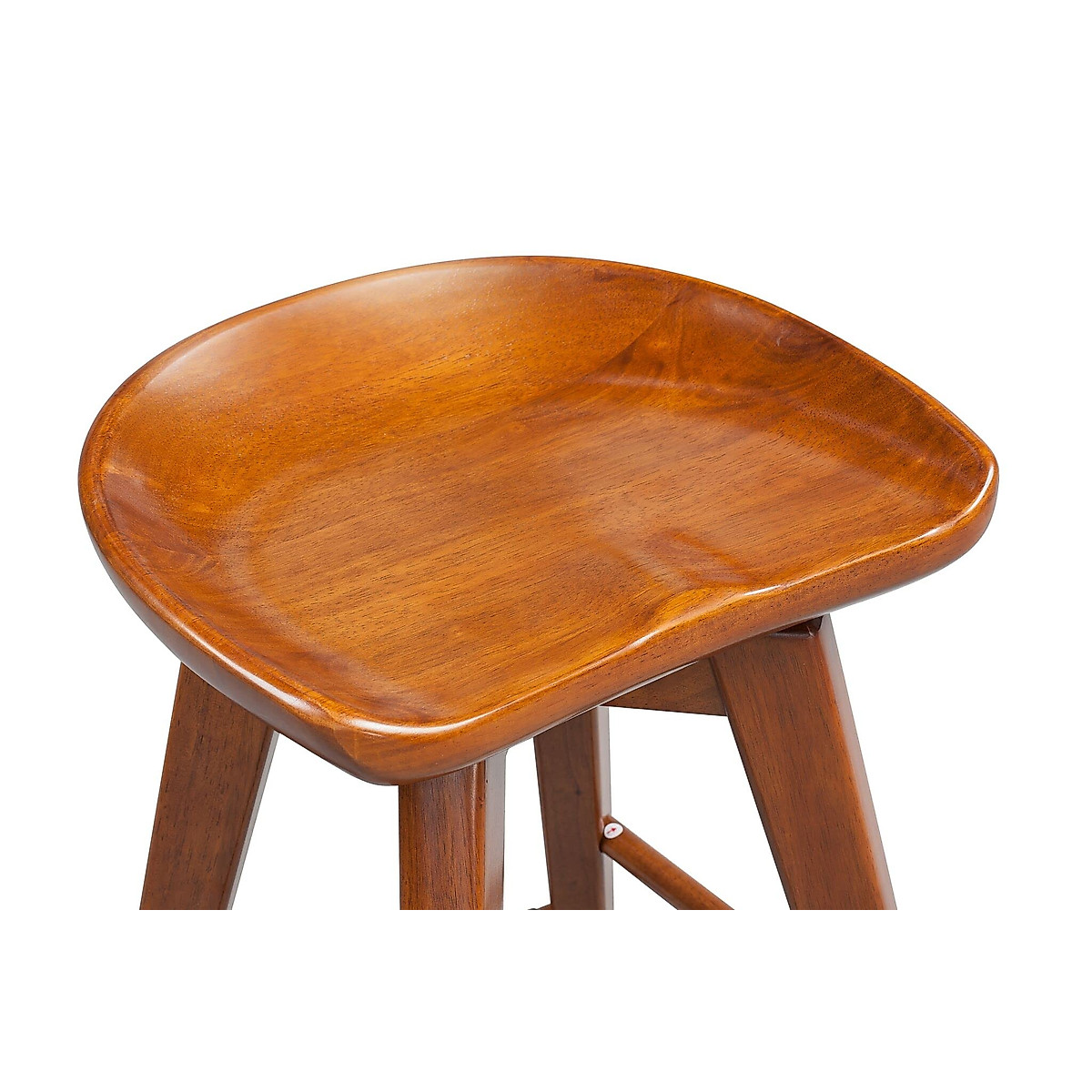 Boraam Bali Counter Height Swivel Stool, 24-Inch, Walnut