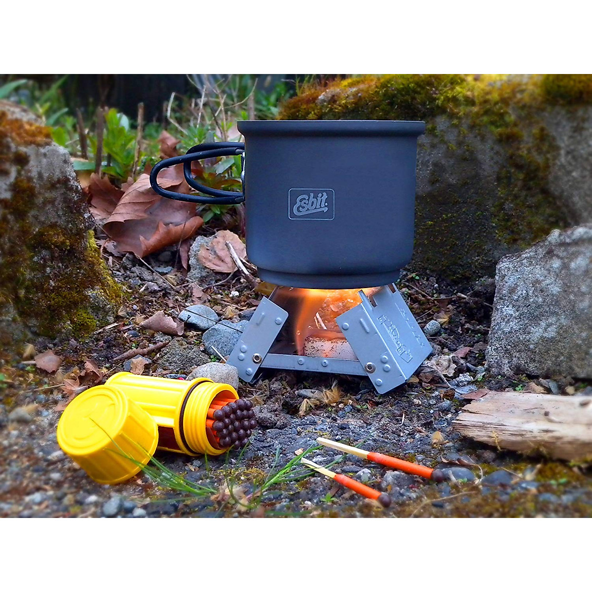 Esbit Medium Pocket Stove 2 X 27g, Grey