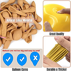 128Pcs Boho Sand White Nude Balloons Garland Arch Kit,Stand White Balloons Double-Stuffed Peach Balloons for Retro Boho Wedding Birthday Girls Baby Shower Garden Tea Party Background Decorations…