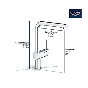 GROHE 30300000 Minta Pull-Out Kitchen Faucet Chrome