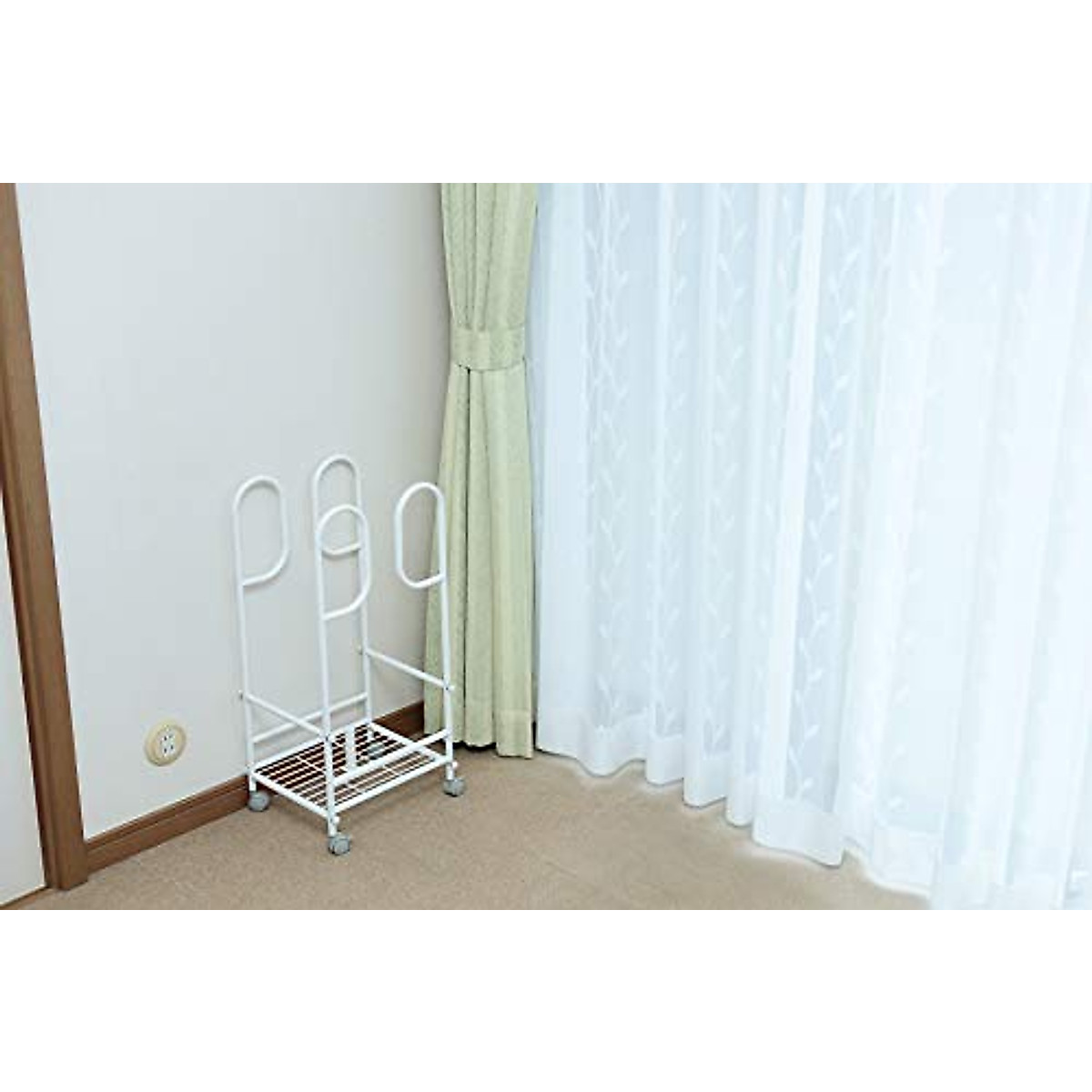 Azwil DBS01 Cardboard Stocker, White, Casters