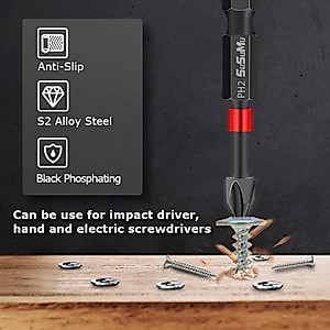 Christmas Tool Gifts for Dad Men, Magnetic Wristband Unique Tool Gift for Men Stocking Stuffers, 1inch Phillips Bits #2 Impact With Tool Belt for Holding Screws Nails Drill Bits,Magnetic Wrist Band Fa