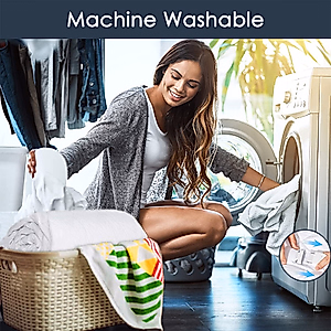 Hysache Heated Mattress Pad, 80" x 60" Electric Mattress Pad with 8 Heat Levels, 4 Timings, Overheating Protection, Detachable Controller, UL & ETL Approved, Machine-Washable Mattress