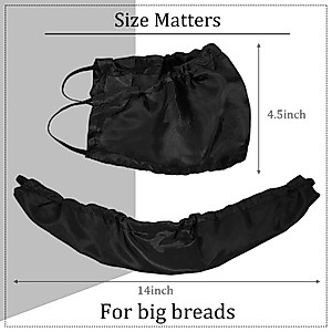EBOOT 3 Pieces Beard Caps Beard Bonnet for Men Beard Bandana Covers Adjustable Facial Hair Apron Guard Bonnet Bedtime Bib Cap (Classic Style, 14 x 4.5 Inch)