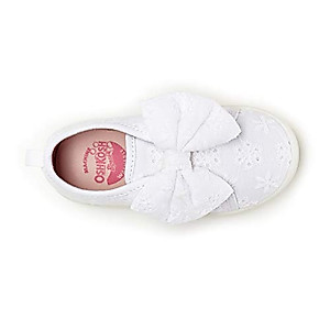 OshKosh B'Gosh Girls Dahlia Sneaker, White, 8 Toddler