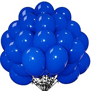 CYTTOKL Blue Latex Balloons 12 inch 200 Pack Matte Helium Balloon for Birthday Wedding Baby Shower Party Decorations