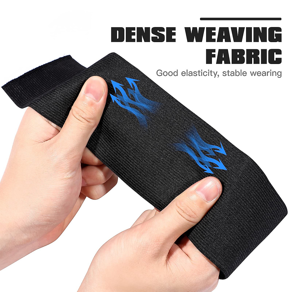 LIOOBO Soccer Captain Armband Nylon Football Bands for Adult Youth, Adjustable Soccer Rugby Basketball Player Bands, Black (13 x 7 x 0.8cm)