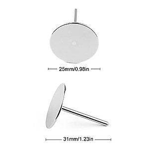 NMKL38 Stainless Steel Disc for 25mm Sanding Paper 3/32" Metal Disk Nail Drill Bits Drill Nails Accessories