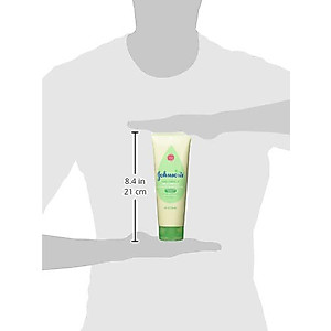 Johnson's Baby Creamy Oil with Aloe & Vitamin E, Moisturizing Baby Body Lotion for Delicate Skin, Hypoallergenic and Free of Parabens, Phthalates, and Dyes, 8 Fl Oz, Pack of 3
