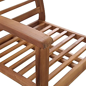 MBFLUUML Patio Dining Sets, Lawn Garden Backyard Deck Patio Table and Chairs, 4 Piece Patio Lounge Set Solid Acacia Wood Suitable for Patio, Porch, Backyard, Balcony.