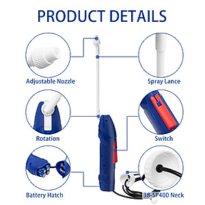 Battery Power Sprayer with Holster Multi-Purpose Foldable Sprayer Easily Attaching to Most Gallon Jugs for Gardening,Lawn and Disinfecting