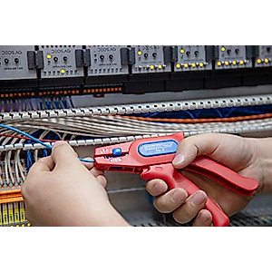 WEICON No. 6-Automatic Wire Stripper/Approval up to 1000 Volt/VDE-Tested/Stripping Tool/Stripping Tool for Round Cables 24-10 AWG (0.2-6 mm squared)