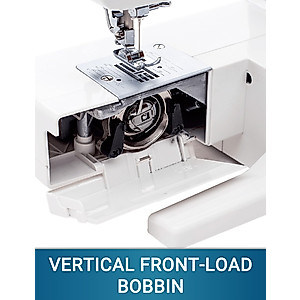 MILLEPUNTI Sewing Machine with 25 Stitches Automatic Needle Threader and Bobbin Winder Include 4 Feet and Accessories Perfect for Beginners Quilting and DIY MKR45