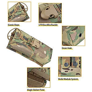 EXCELLENT ELITE SPANKER Tactical Universal Radio Holster Pouch Holder Case Bag Molle Adjustable Military Walkie Talkie Holder(Multicam)