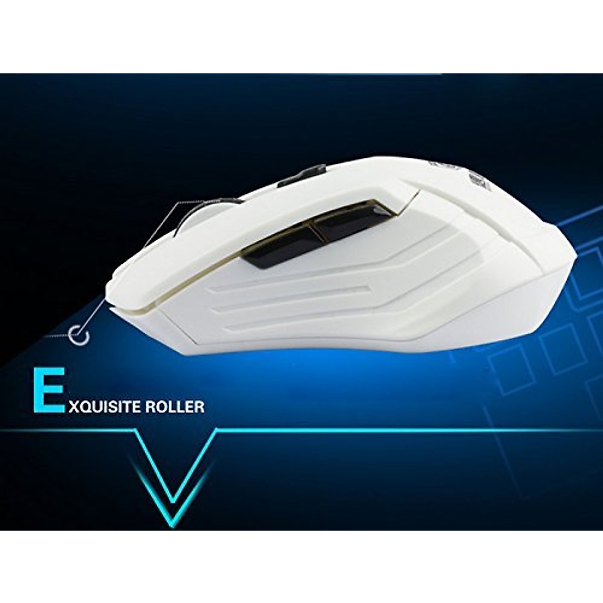 UniFire V60 Waterproof 2.4G Wireless Gaming Keyboard with Mouse DPI Control For DESKTOP PC Laptop Wireless Keyboard Mouse Combos (white)