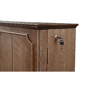 Hives and Honey Cabby Armoire Fully Locking Jewelry Cabinet, OAK