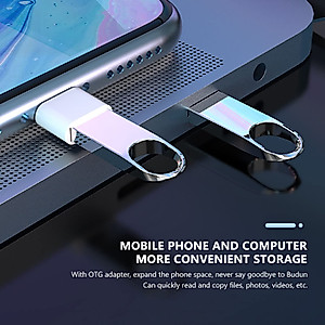 Metal USB Flash Drive, Waterproof Mini USB 2.0 Memory Stick Storage USB Drive Thumb Drive, with Keychain, for Photo, Data, Video, Music Storage(16GB)