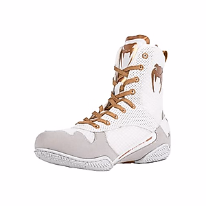 Venum "Elite" Boxing Shoes - White/Gold