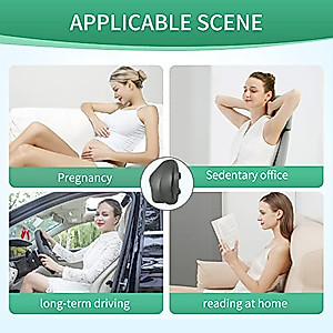 Lumbar Support Pillow for Office Chair Back Support Pillow for Chair Car Seat Back Support Ergonomic Back Chair Pillow Desk Chair Back Cushion for Back Pain Back Rest Pillow Lumbar Back Support (Grey)