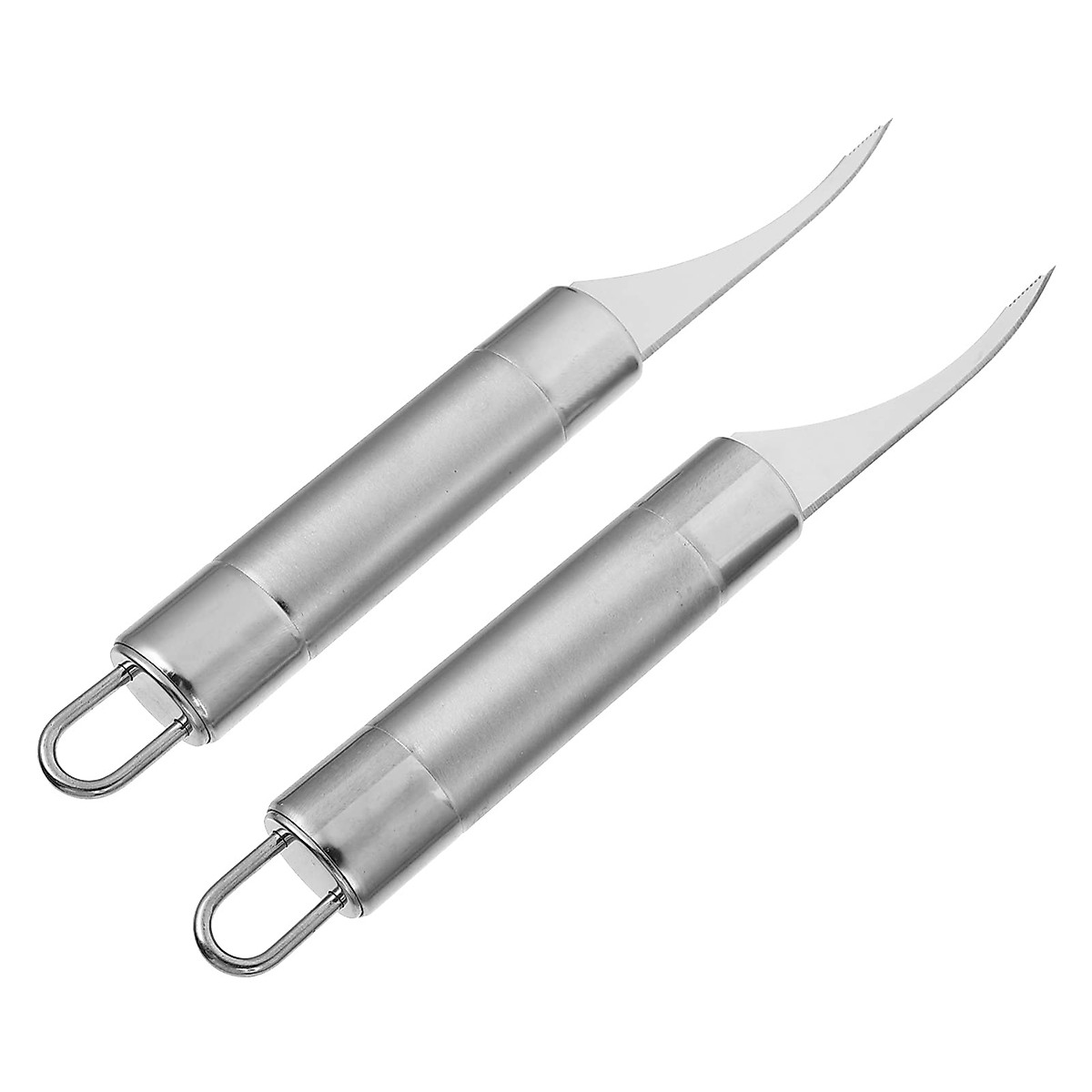1 Set 2 Pcs Stainless Steel Shrimp Opener Fish Seafood Cleaner Tool Prawn Cleaning Tool Seafood Picks Tool Shrimp Prawn Peeler Crab Poop Oyster Wooden Peeling Machine Lobster