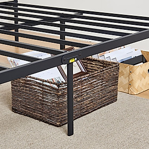 VECELO 14" Metal Platform Bed Frame with Headboard,Premium Steel Slat Support No Box Spring Needed,Noise-Free Anti-Slip,Easy Assembly(Queen size)