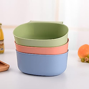 Alipis Plastic Bins Bins 2 pcs Storage Garbage Home Office Green for Kitchen Friendly Environmental Hanging Bin Cabinet Cover Wastebasket Door Without Rubbish Can Trash Rubbish Container