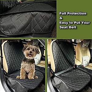 2 Packs Car Front Seat Cover for Dogs, Waterproof Pet Car Seat Protector, Nonslip Scratch-Proof Dog Seat Cover for Cars, Trucks & SUVs