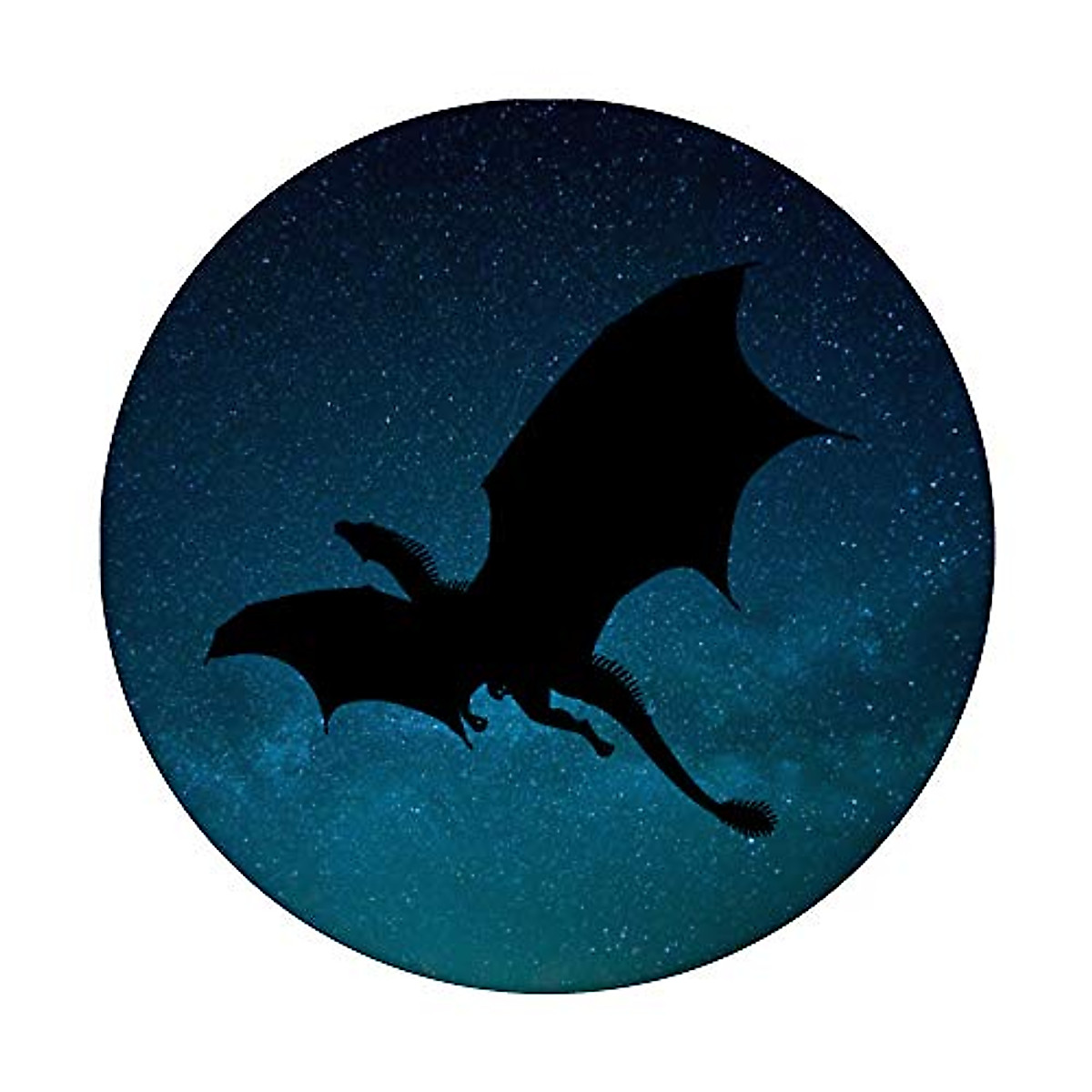 Dragon Flying Through The Night PopSockets PopGrip: Swappable Grip for Phones & Tablets