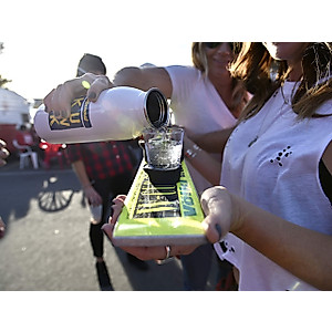 Big Shots Shooter Ski Kit, Peel-and-Stick Adhesive Mounts, No Tools Required, Fits All Standard Size Shot Glasses, 4 Mounts (Bombdiggity Black)