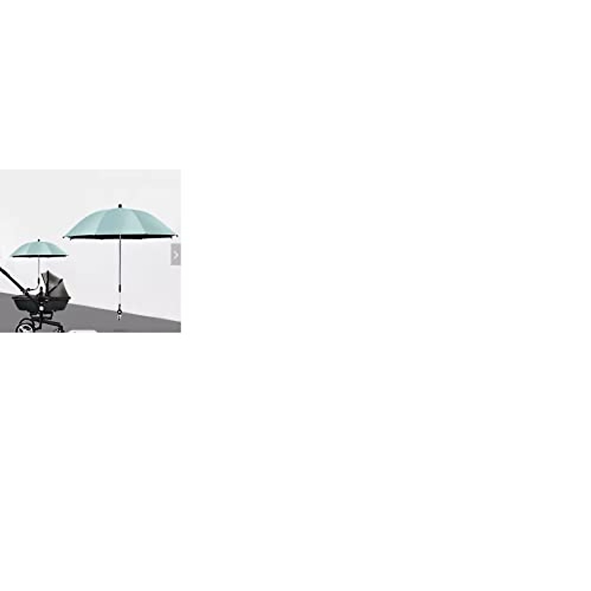 Umbrella for Strollers, Umbrella for Beach Chairs, Umbrella for Parasols (BLACK)