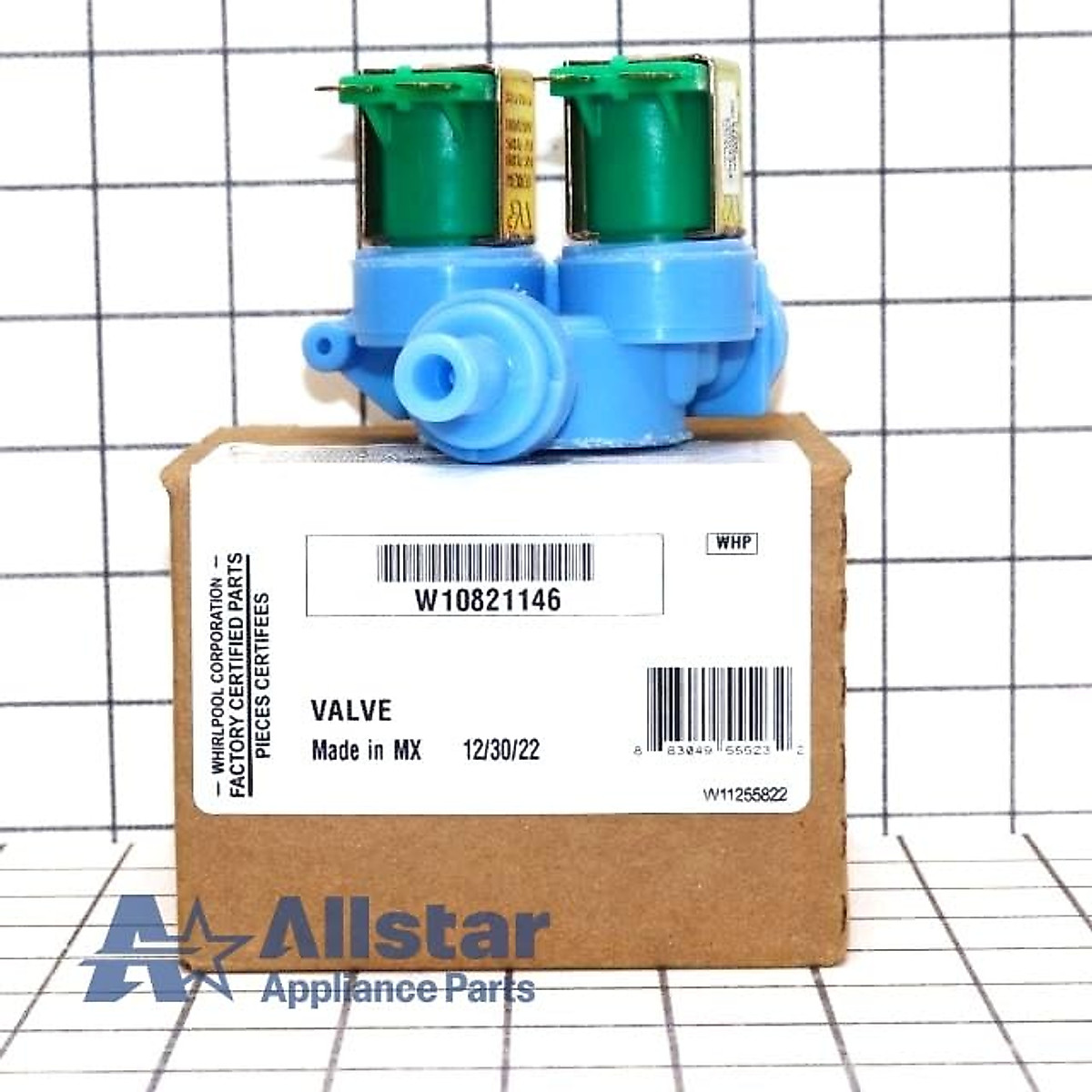 W10821146 OEM Washing Machine Water Inlet Valve