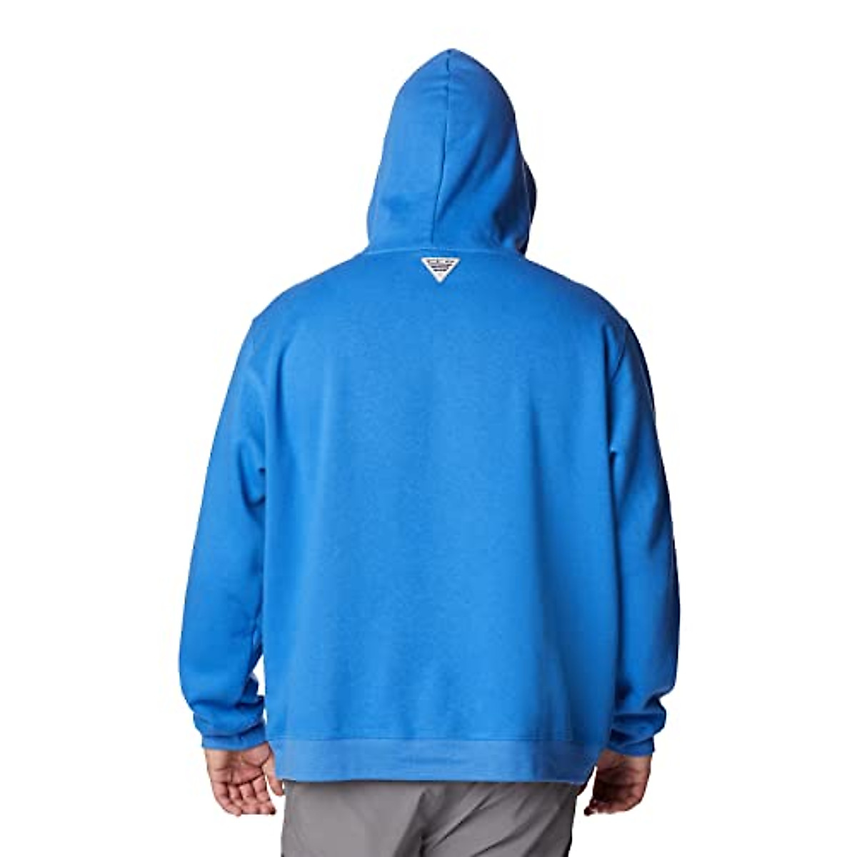 Columbia Men's PFG Triangle II Hoodie, Vivid Blue/White, Large