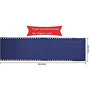 MGWOTH 2 Pack Zero Gravity Chair Replacement Fabric, Anti-Gravity Folding Lounge Repair Cloth Part for Outdoor Patio Backyard Beach Pool Lawn Camping, Bungee Recliner Mesh Canvas for Faulkner Caravan