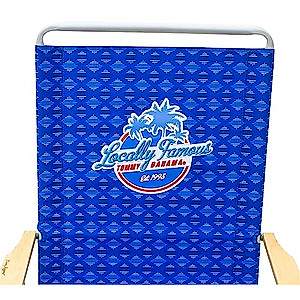 Tommy Bahama 4-Position Easy Out Folding Beach Chair, 2-Pack, Blue