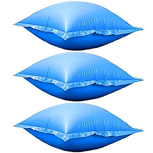 SWIMLINE HYDROTOOLS Air Pillow For Above Ground Pools Cover Winterizing 3-Pack | 4 x 4 ft Cushion Swimming Pool Closing Winter Kit | Cold Resistant Ice Equalizer Thick Pillows Accessories | 1144 ACC44