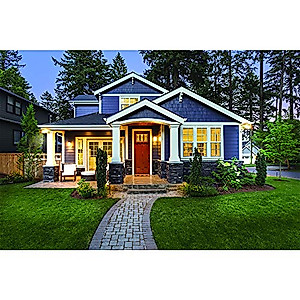 HALO Home TGS2SCS2FSBLE40AW Smart Outdoor Flood Light Selectable 3000K-5000K CCT Twin Head White