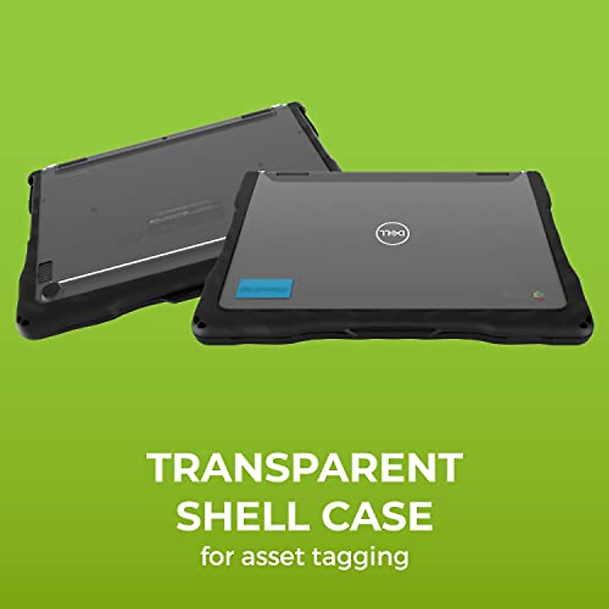 Gumdrop DropTech Laptop Case Fits Dell Chromebook 3120 | 3110 | 3100 (2-in-1) for K-12 Students Teachers and Classrooms – Drop Tested Rugged Shockproof Bumpers for Reliable Device Protection – Black