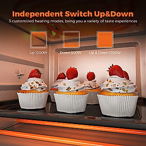 Air Fryer Toaster Oven 16-Quart, TINTALK 10-in-1 Airfryer Oven Combo - 1700W Large Air fryer Convection Oven, Countertop Combo with 9 Accessories Rotisserie | Dehydrator