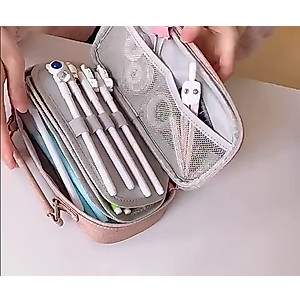 MeiYiYou STRAY K Pencil Case Cosmetic Storage Pouch,STRAY K Merchandise Large Capacity Pen Bag for Fans Gifts(Pink)