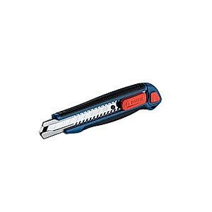 BOSCH H11-12100-1 18mm Snap-Off Utility Knife | Soft Grip, Slider Mechanism, and Integrated Blade Snap