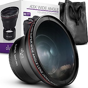 Altura Photo 49MM 0.43x Professional HD Wide Angle Lens (w/Macro Portion) for Canon EOS M50 M M2 M3 M5 M6 Mark II M10 M100 M200 R50 R100 Mirrorless Cameras