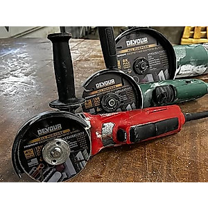 Devour 4.5" All Purpose Segmented Diamond Blade for Cutting Rebar, Cast Iron, Concrete, Pavers, Tile, Granite, Laminate, PVC & More, Made in USA, 7/8" Arbor & Comes with a 5/8" Reducer Ring