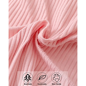 YUEMION Newborn Baby Girl Clothes Toddler Girl Fall Outfits Ruffle Romper Floral Pants Set Infant Girl Clothes(6-12M)