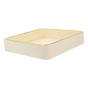 BESTOYARD 3pcs Leather Storage Tray Jewelry Dish Tray Luxury Decor Ring Display Holder Perfume Organizer Ring Dish Faux Leather Tray Jewelry Display Plate Storage Plate Jewelry Display Tray