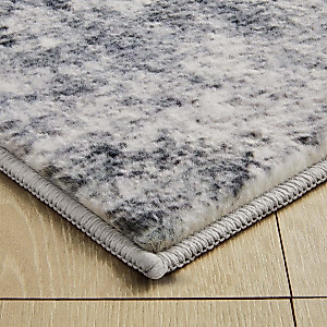 Area Rug Living Room : 5x7 Indoor Soft Fluffy Abstract Carpet for Bedroom Kitchen Dining Room Floor Washable Plush Throw Large Accent Rug Home Office Nursery Decor - Gray
