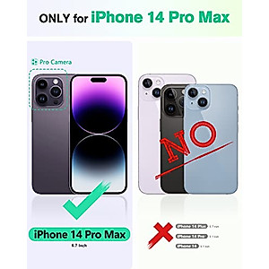 TUCCH Case for iPhone 14 Pro Max Wallet Case, [RFID Blocking] 4 Card Holder Stand [Shockproof TPU Interior Case] PU Leather Magnetic Protective Flip Cover Compatible with iPhone 14 Pro Max 6.7", Black