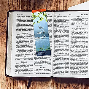 Christian Bookmark with Bible Verse, Pack of 25, Mission Themed, You Did It To Me, Matthew 25:40