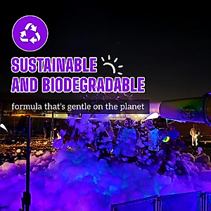 Foam Powder for Foam Machine with 120 Gallons Capacity - Pet & Human Safe, Ultra Concentrated - Eco-Friendly, Non-Staining for Parties, Weddings, Events - Compatible with FOAMO Machines