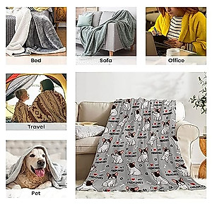 Lynnezilla French Bulldog Blanket - French Bulldog Gifts for Dog Lovers - Frenchie Decor for Couch Sofa Bed for All Seasons - Gifts for Frenchie Lovers - 40"x50" Frenchie Lover Gift for Boys Girls