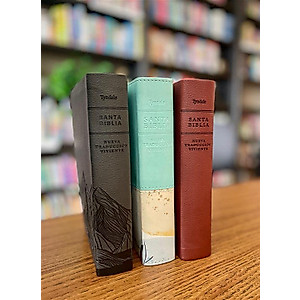 Santa Biblia NTV, Edición compacta, letra grande (SentiPiel, Menta, Índice, Letra Roja) (Spanish Edition)